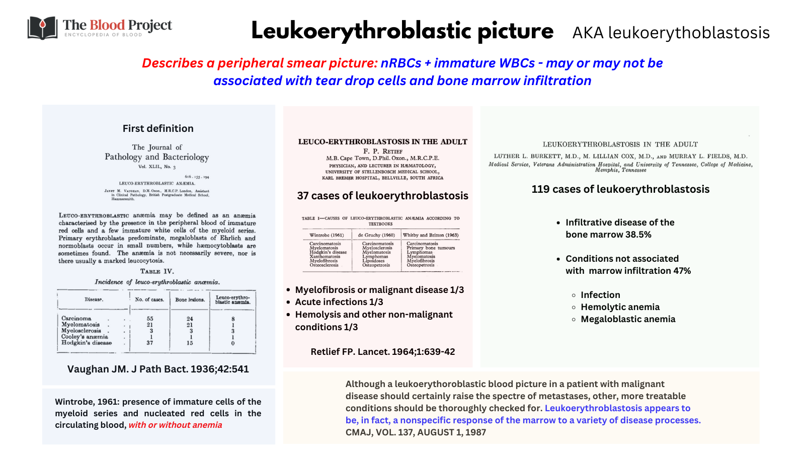 Leukoerythroblastic Picture vs. Myelophthisis • The Blood Project