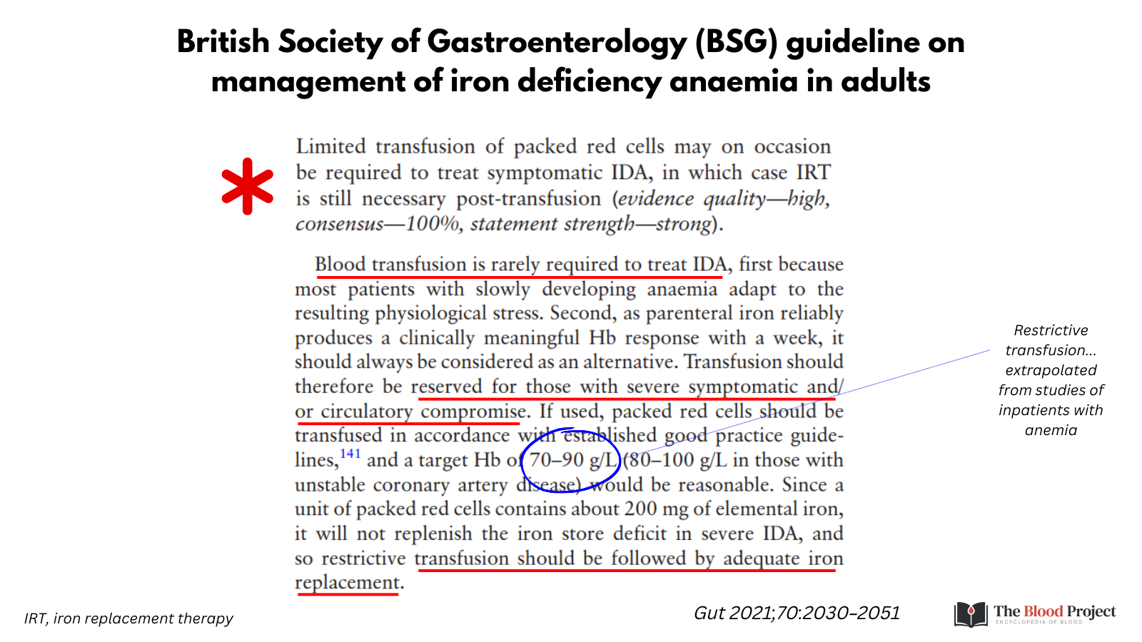 Should I Transfuse my Patient with Severe Iron Deficiency? • The Blood ...