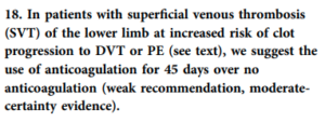 Superficial Vein Thrombosis: To Anticoagulate or not to Anticoagulate ...