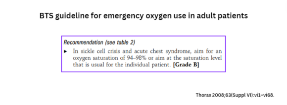Oxygen Therapy in Patients with Sickle Cell Disease • The Blood Project