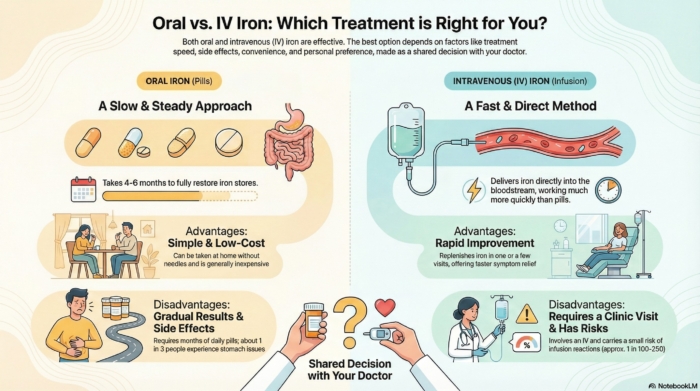 Understanding Oral vs. Intravenous (IV) Iron Therapy • The Blood Project