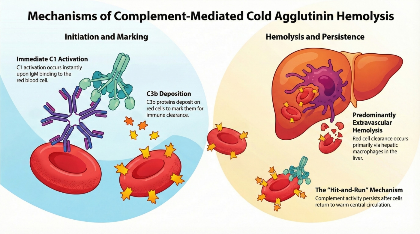 Pathophysiology of Cold Agglutinin Disease • The Blood Project